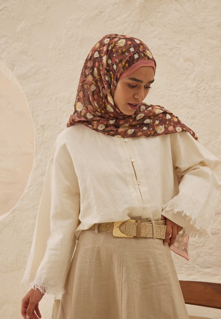 AGNES DESEN RAMİ ŞAL GÜLKURUSU Online Satın Al! | Fresh Scarfs