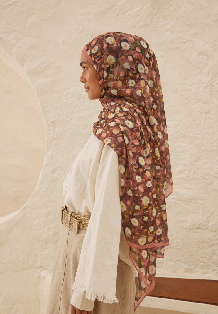 AGNES DESEN RAMİ ŞAL GÜLKURUSU Online Satın Al! | Fresh Scarfs