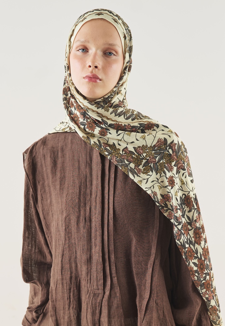 BRİONY DESEN SOFT VİSKON ŞAL KAHVE Online Satın Al! | Fresh Scarfs