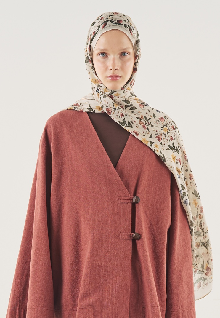 PURE ROSALİA DESEN SOFT VİSKON ŞAL BAKIR Online Satın Al! | Fresh Scarfs