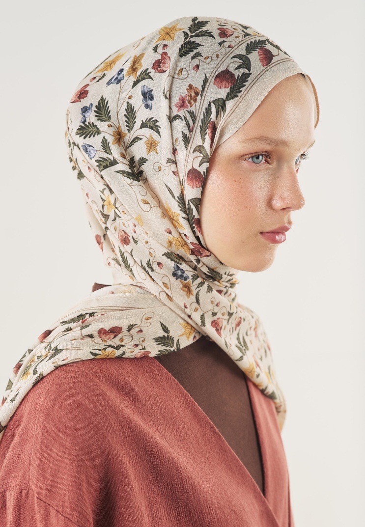 PURE ROSALİA DESEN SOFT VİSKON ŞAL BAKIR Online Satın Al! | Fresh Scarfs
